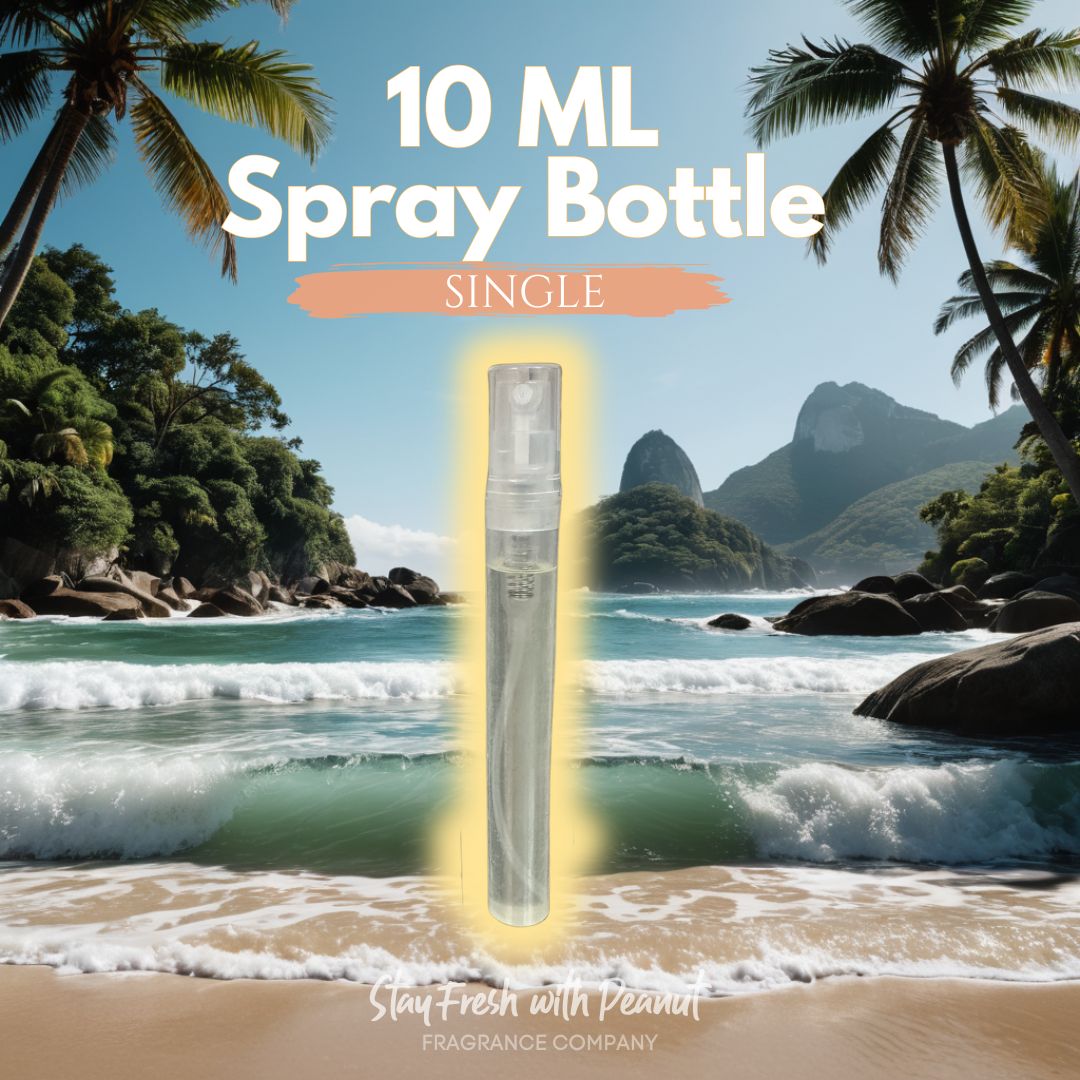 Spray Bottle (Mini) 10 ml Frosted w/Fine Mist – Stay Fresh with Peanut
