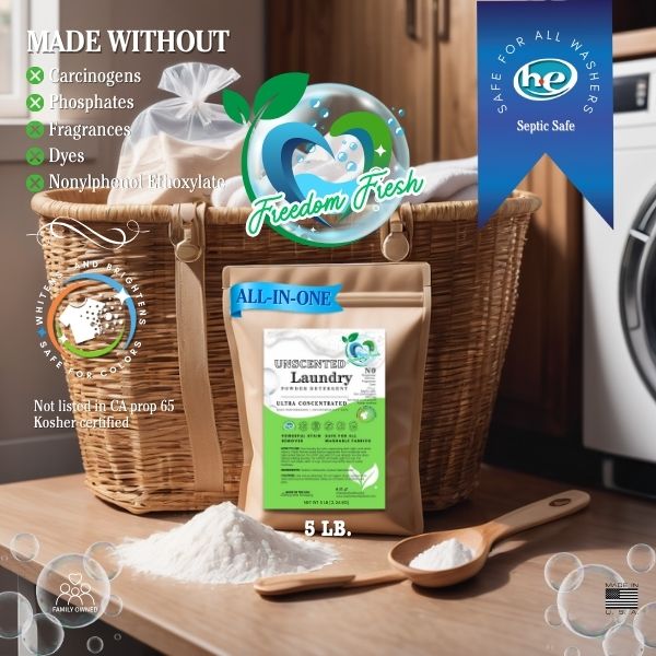 5 lb. Unscented Laundry Powder* – Stay Fresh with Peanut