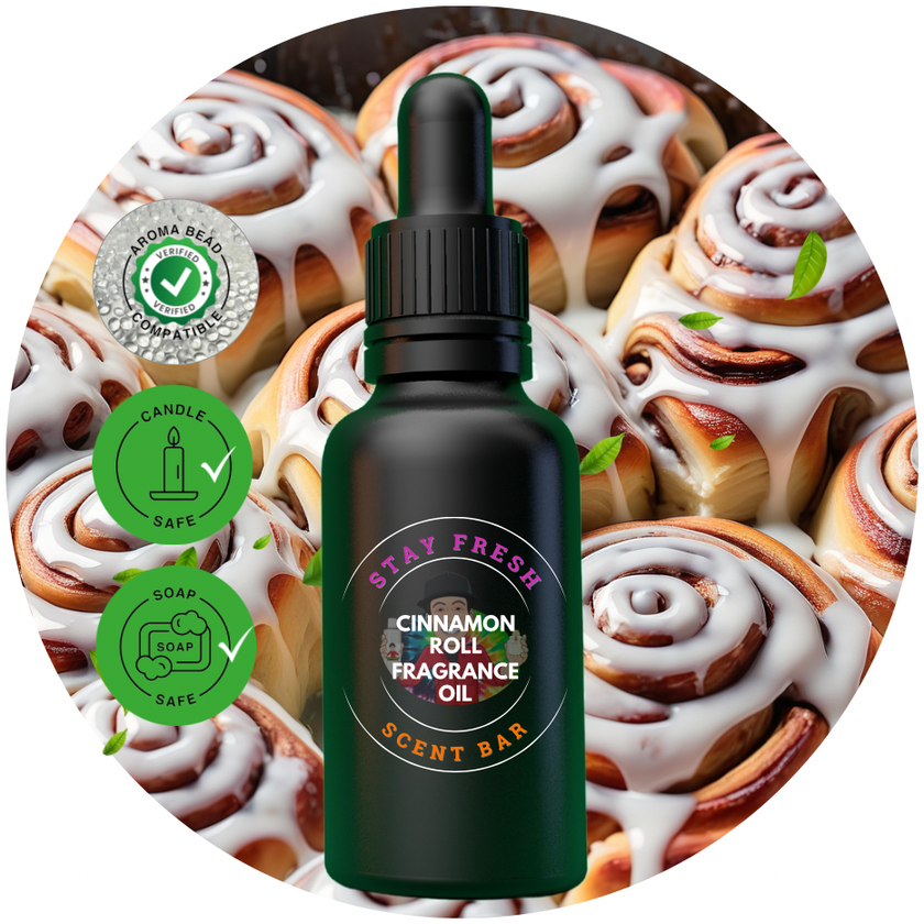 Cinnamon Roll Fragrance Oil – Stay Fresh with Peanut