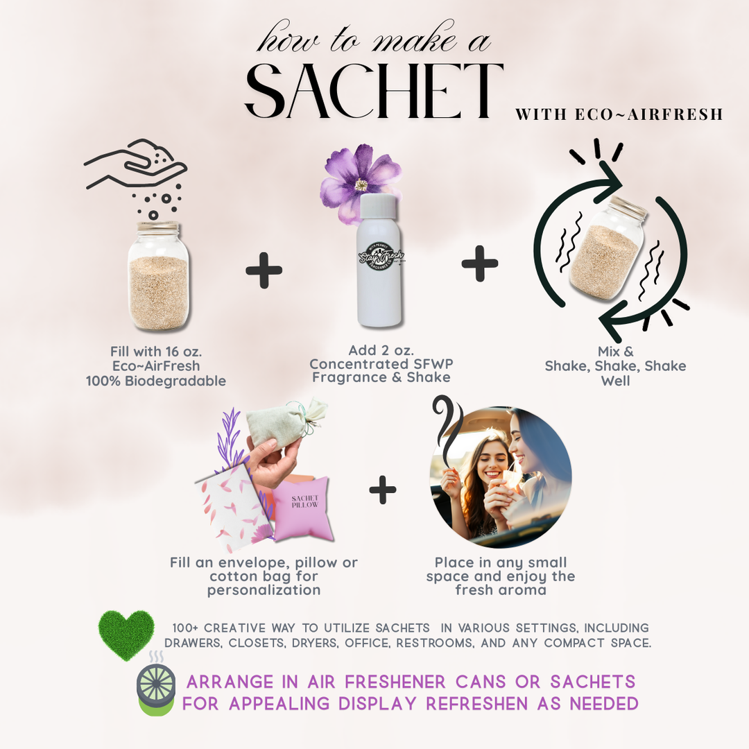 Eco-AirFresh Sachet Base – Stay Fresh with Peanut