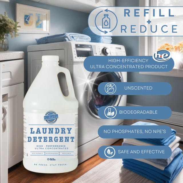 Unscented Laundry Detergent – HE Safe, Biodegradable & Fragrance-Free ...