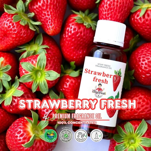 Strawberry Fresh Fragrance Oil – Bright Juicy Strawberry Scent for ...
