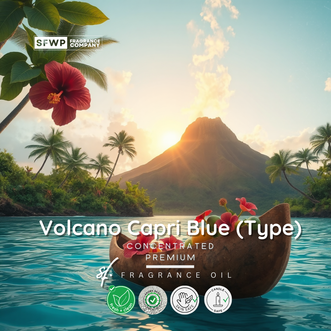 Volcano Capri Blue (Type) Fragrance Oil – Stay Fresh with Peanut