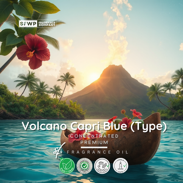 Volcano Blue Type Fragrance Oil (Lava Blue) – Stay Fresh with Peanut