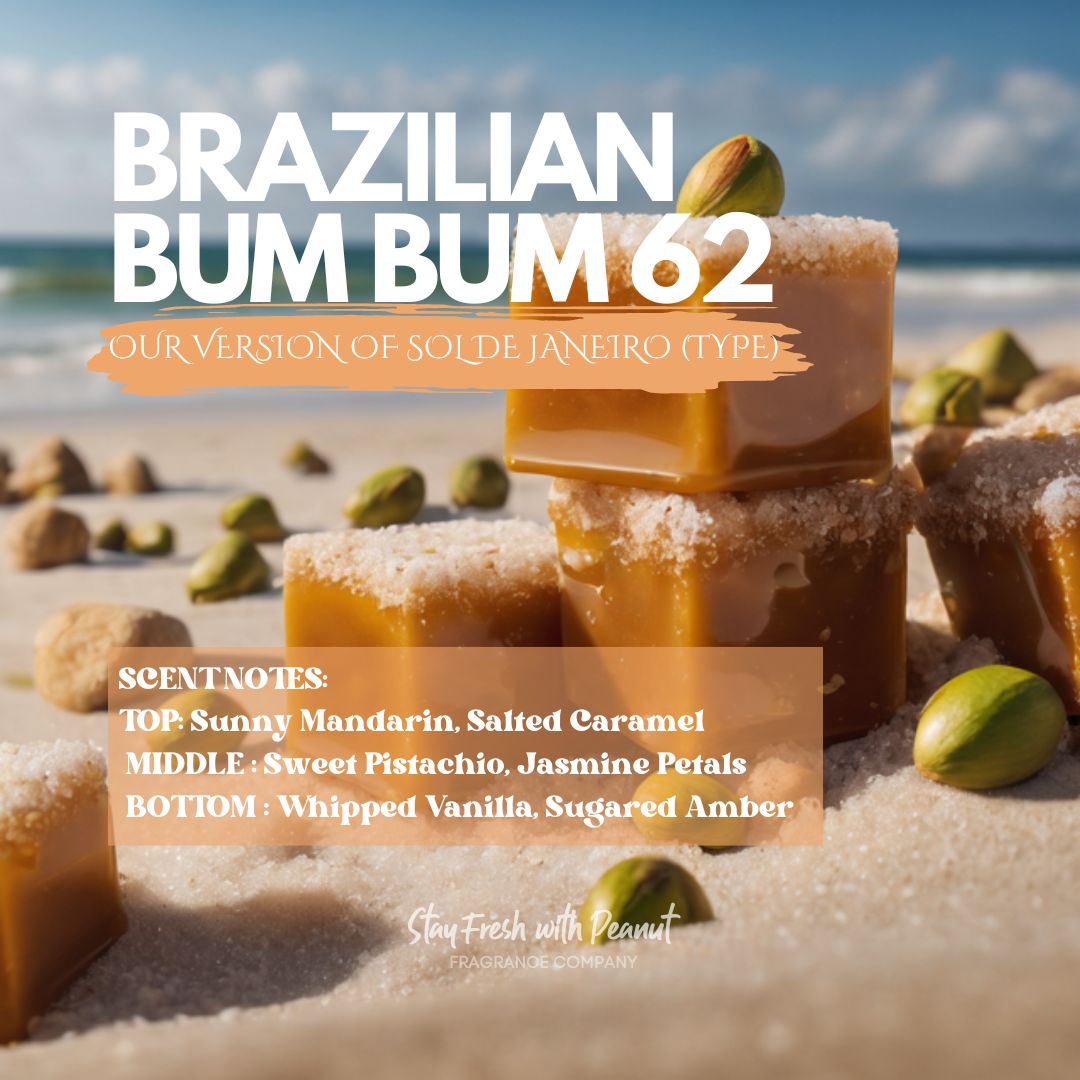 Brazilian Bum Bum 62 Fragrance Oil – Stay Fresh with Peanut
