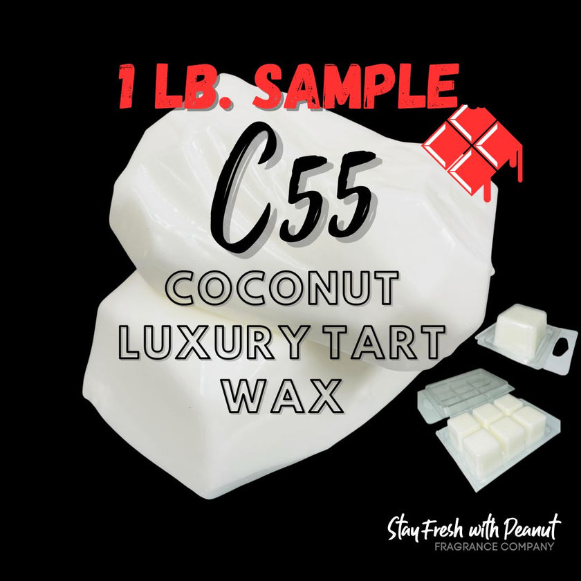 C55 1 lb. Coconut Wax | Sample – Stay Fresh with Peanut