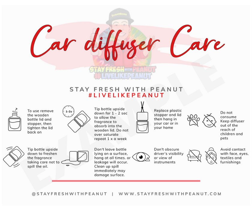 Car Hanging Diffusers | Natural Pyramid 4 pack – Stay Fresh with Peanut