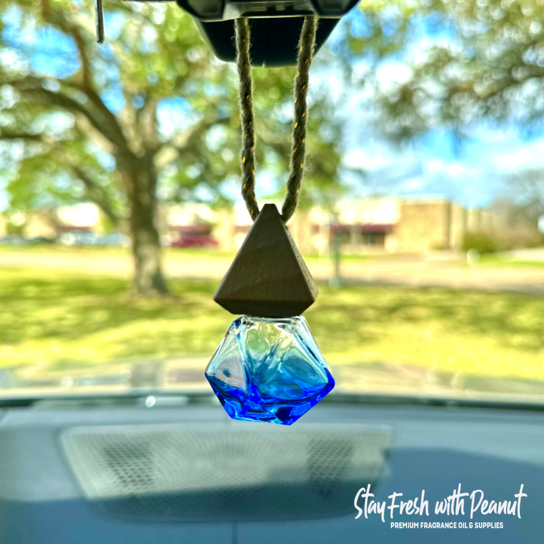 Car Hanging Diffusers | Natural Pyramid 4 pack – Stay Fresh with Peanut