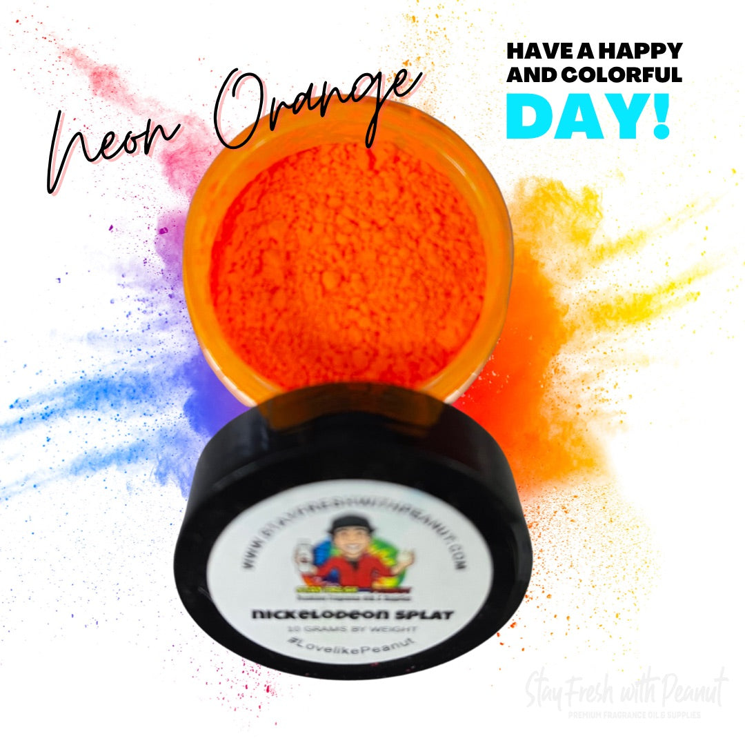 Nickelodeon Splat (Orange) Neon Pigment – Stay Fresh with Peanut