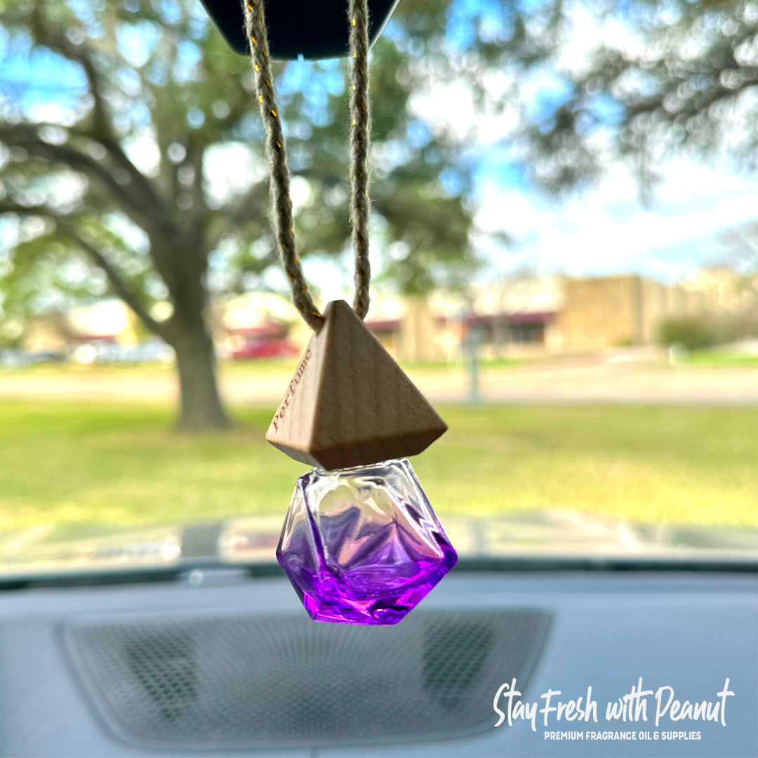 Car Hanging Diffusers | Natural Pyramid 4 pack – Stay Fresh with Peanut