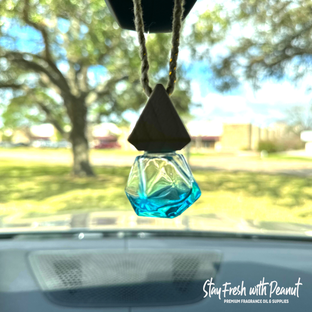Car Hanging Diffusers | Natural Pyramid 4 pack – Stay Fresh with Peanut